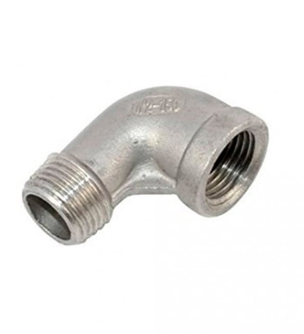 Codo Niple 90° NPT Acero Inoxidable - Turflex Perú
